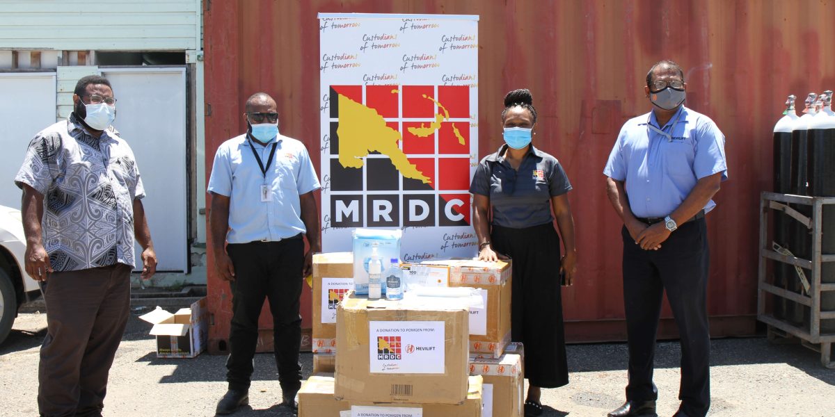 MRDC and HEVILIFT donate PPE to POMGEN - MRDC