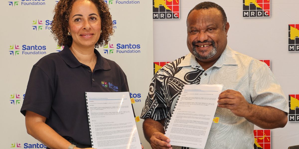 SANTOS FOUNDATION AND MRDC SIGN COMMUNITY DEVELOPMENT PARTNERSHIP - MRDC